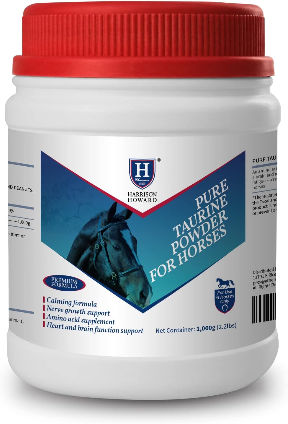 Amazon.com : Harrison Howard Taurine Pure Powder Amino Acid Supplement ...