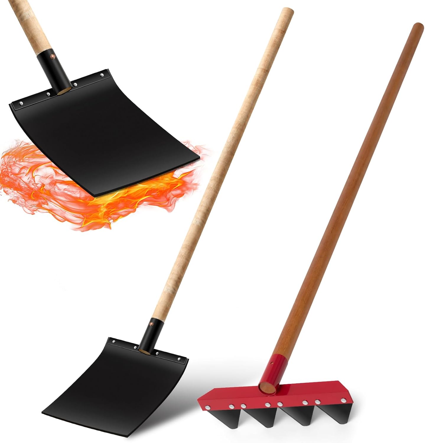 Amazon.com : Lanties 2 Sets Fire Rake and Fire Swatter Flapper with 60 ...