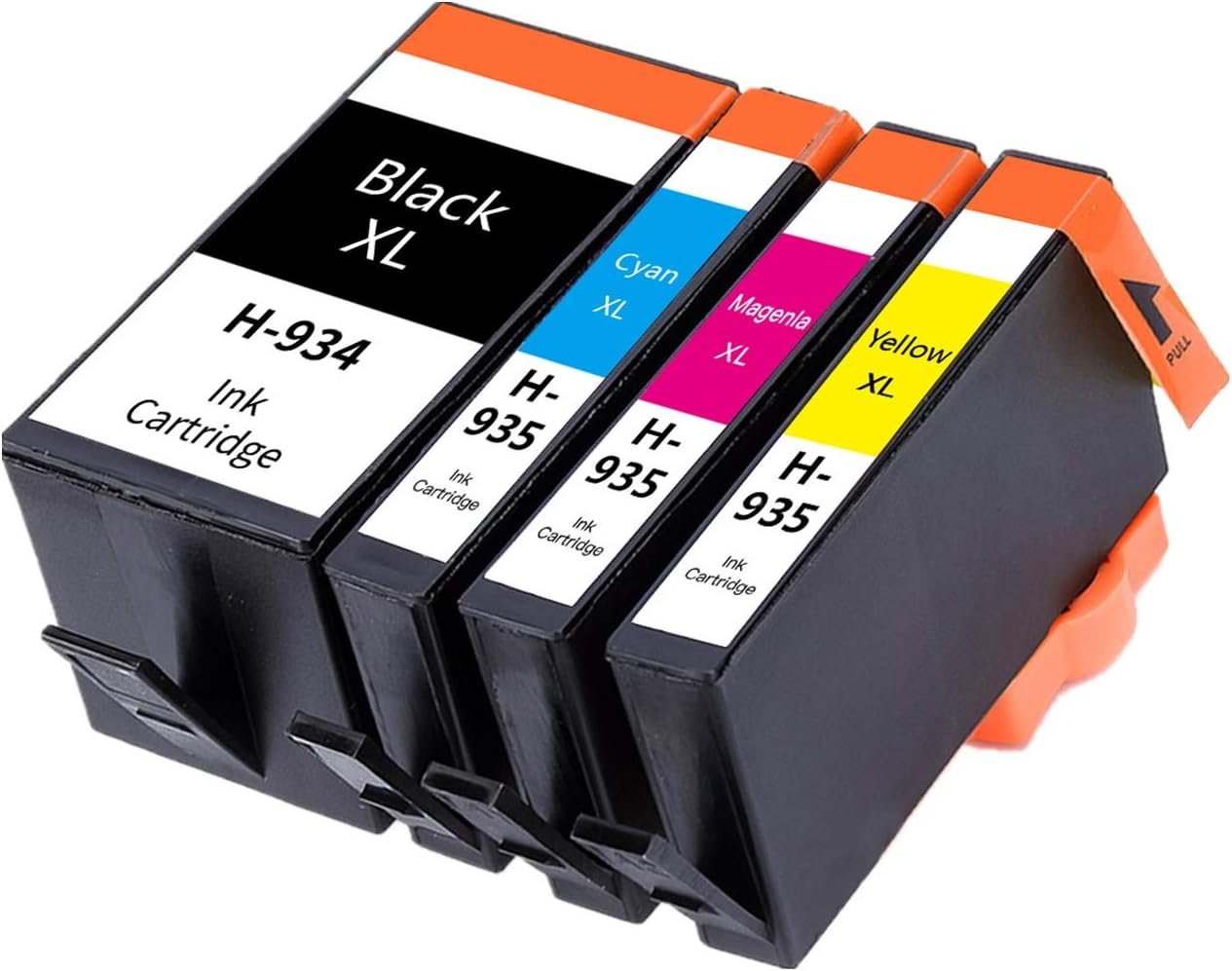 4 Pack Compatible HP 934XL 935XL Ink Cartridges High Yield Replacement ...