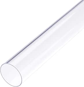 uxcell 1 Inch Clear Rigid PVC Pipe 29/32"(23mm) ID x 1"(25mm) x 1.3ft ...