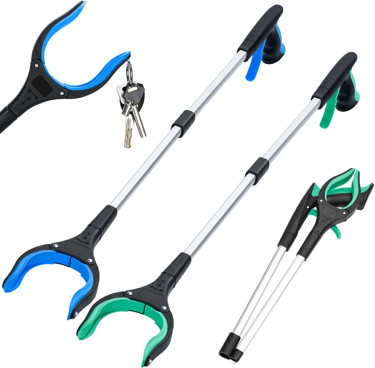 Amazon.com: 2-Pack Grabber Reacher Tool,32 Inch Foldable Reacher Grabber Pickup Tool with Strong ...
