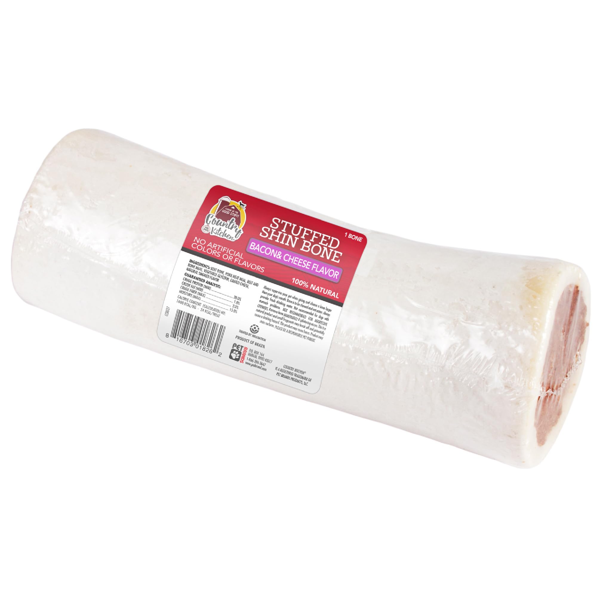 Amazon.com : Country Kitchen Stuffed Shin Bone Bacon and Cheese Flavor ...