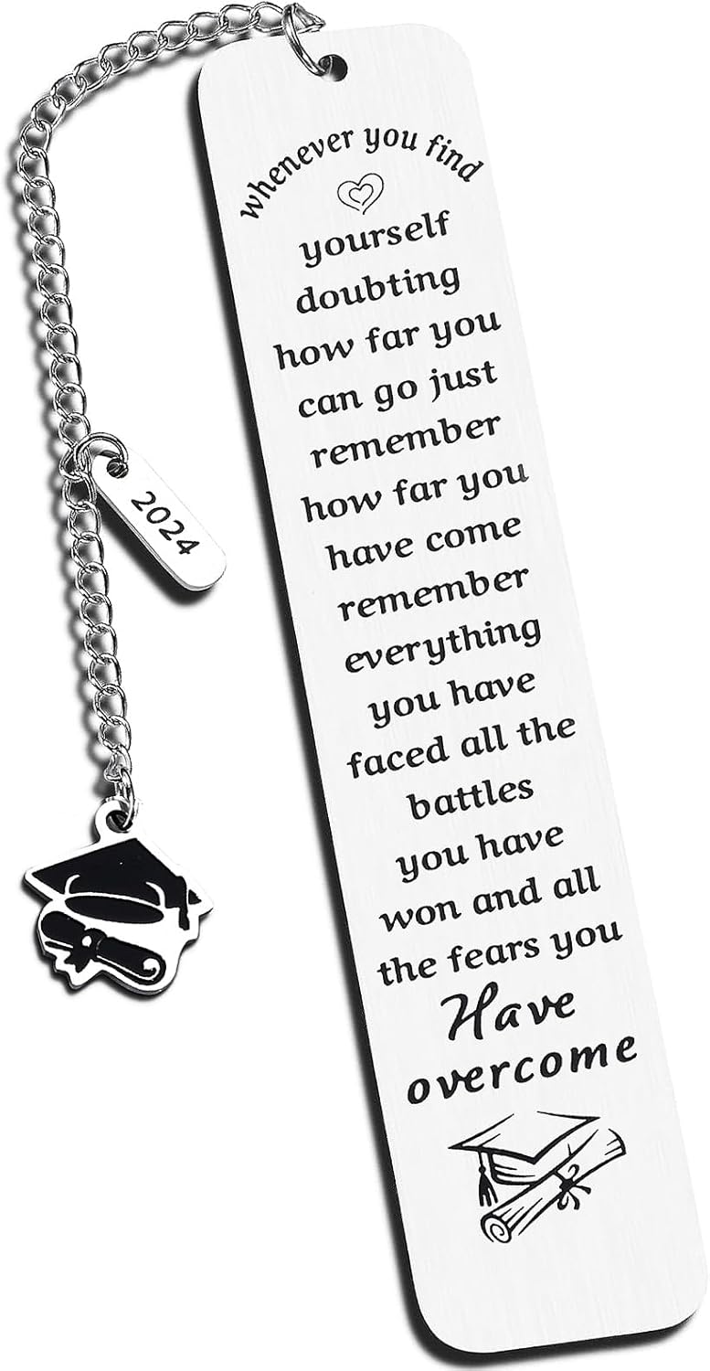 Amazon.com: Graduation Bookmark Gifts for Her Him Class of 2024 College ...