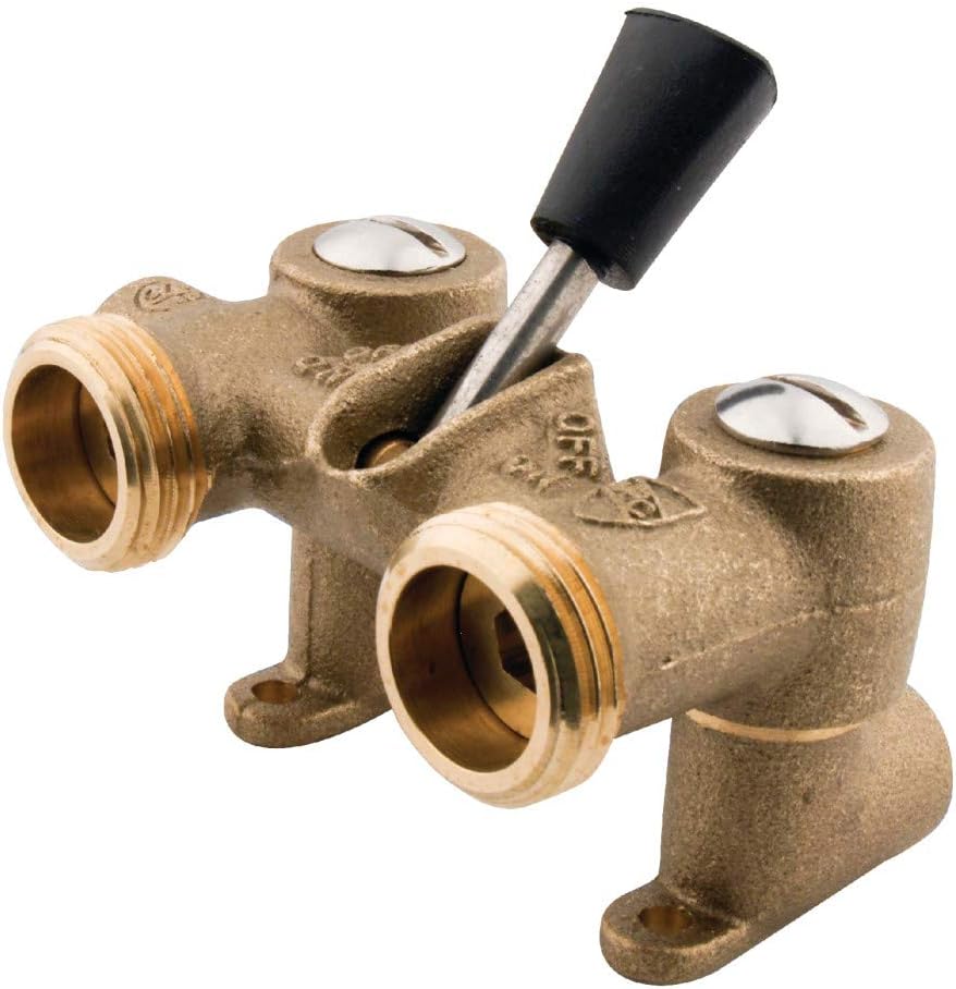 Kingston Brass 1/2' Sweat Inlet x 3/4' Hose Thread, Dual Outlet Washing ...