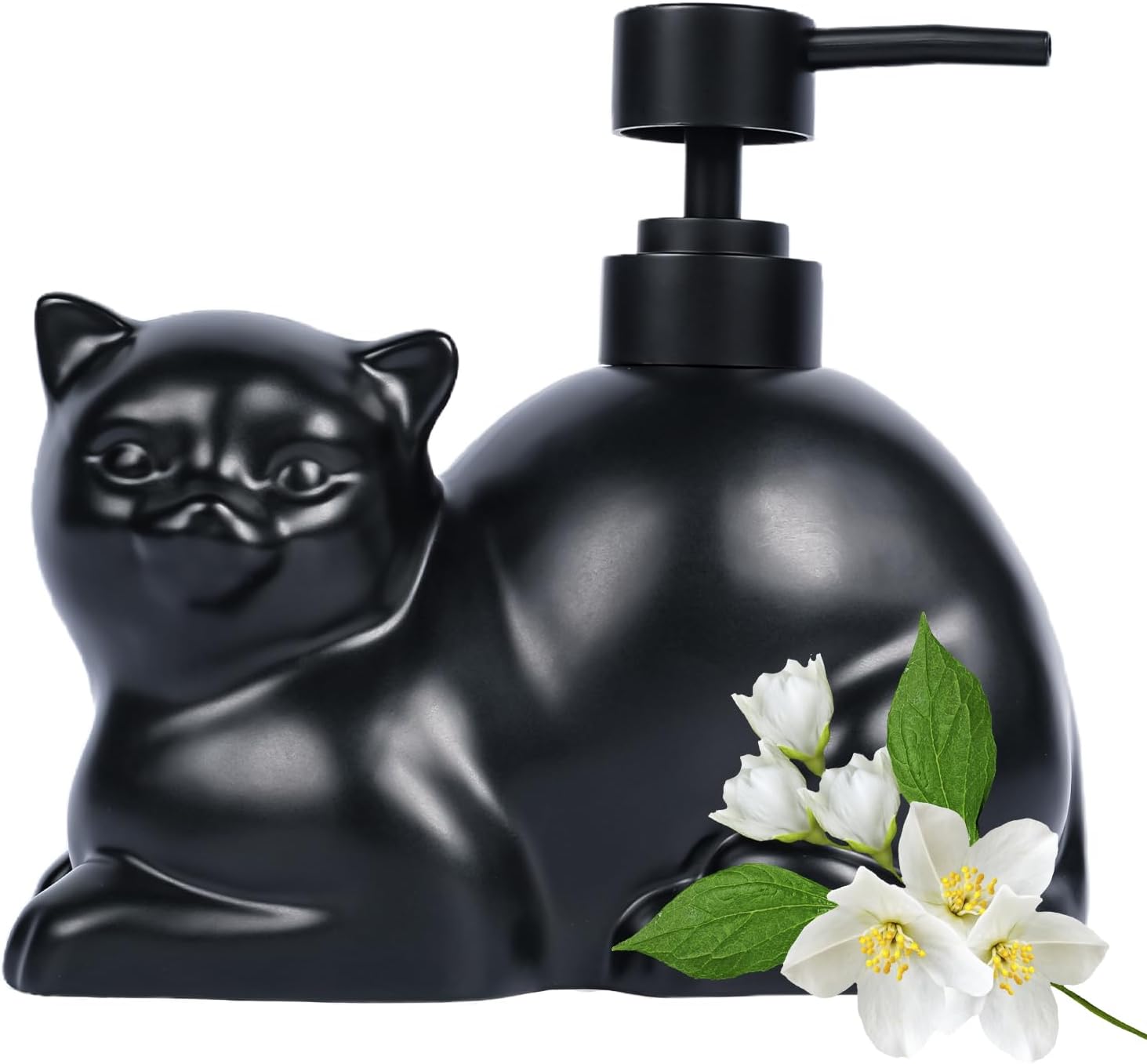 Amazon.com: Black Cat Shape Soap Dispenser, Amaauto Funny Ceramic Soap ...