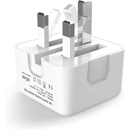 Auzest Ultra-Slim Origami 1Amp USB Folding Charger UK 3 Pin Plug USB ...