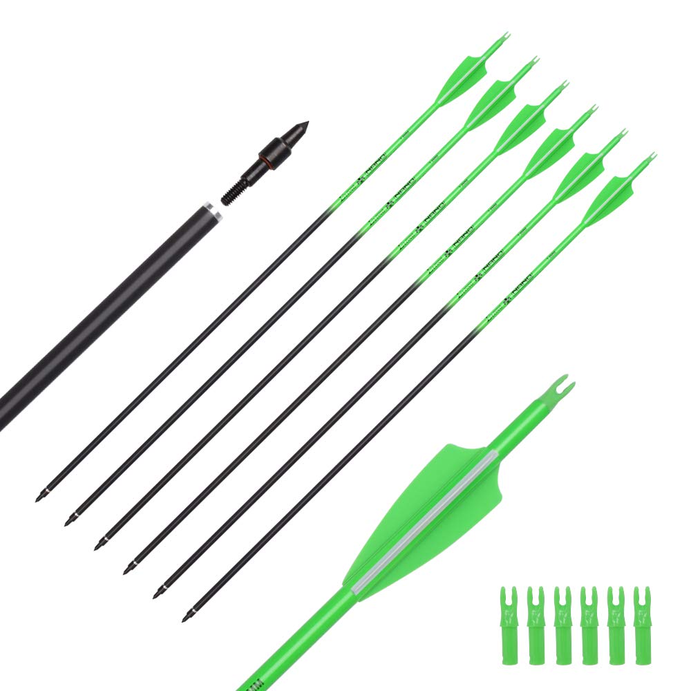 Elong 6pcs 28 Arrows For Compound Bows Carbon Hunting Arrows ...