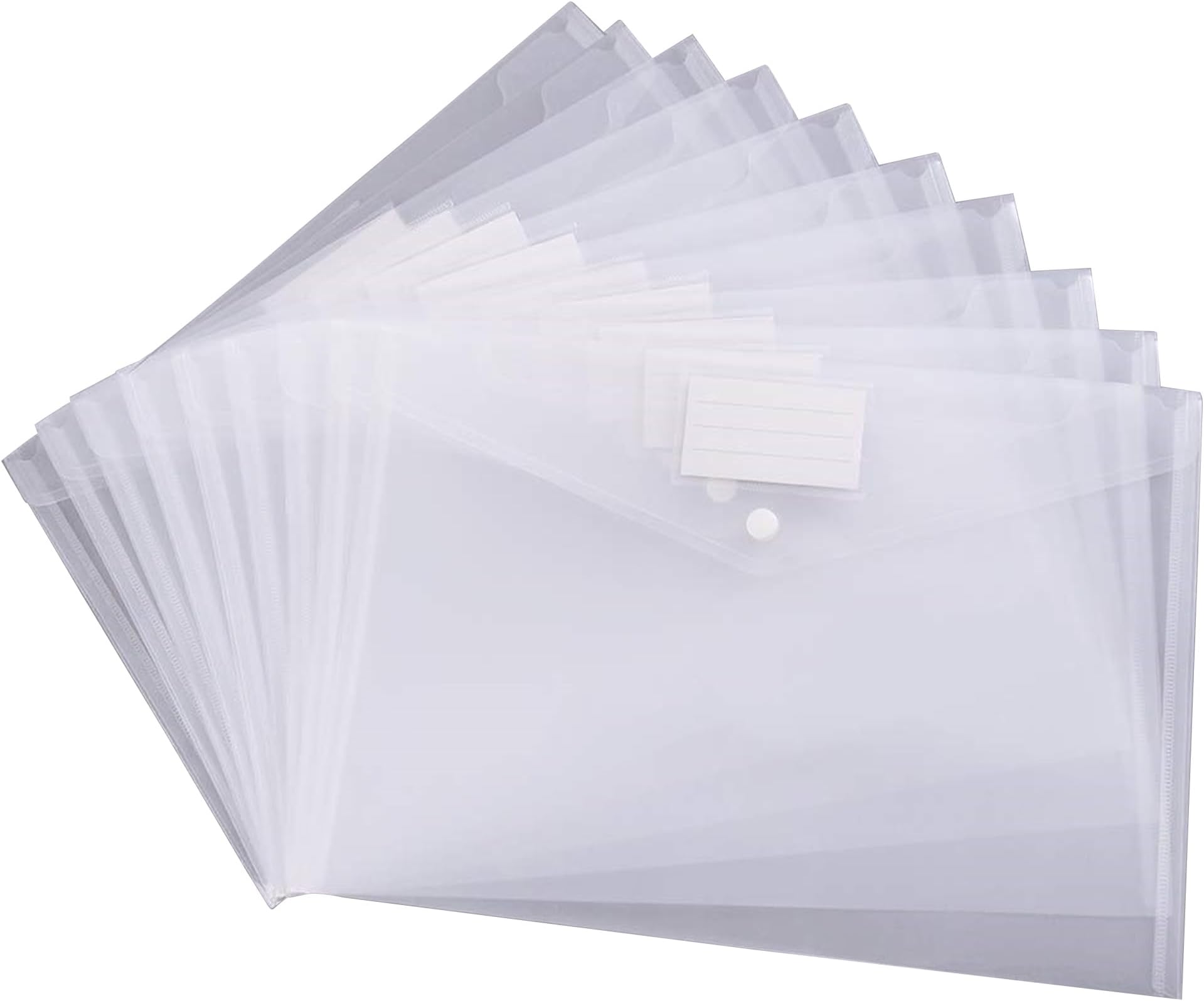 Clear Plastic Wallets A4-30 Pack Plastic Folders Document Wallets Files ...