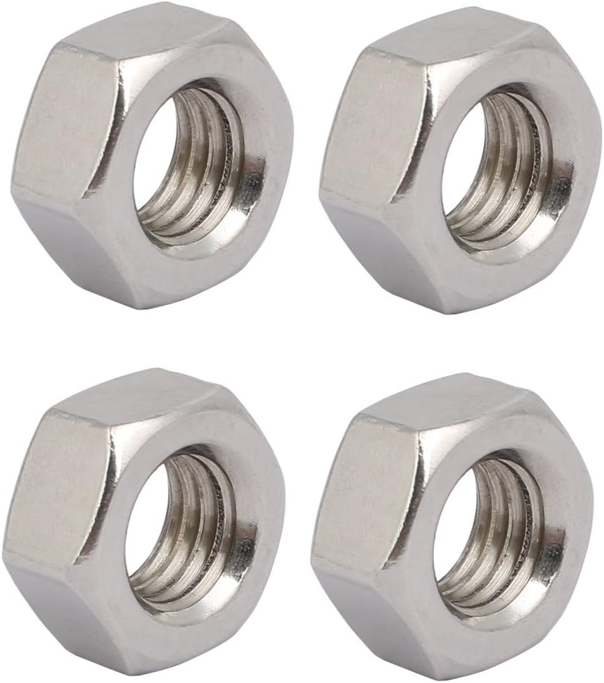 Amazon.com: uxcell 4pcs M12x1.75mm Pitch Metric Thread 304 Stainless ...