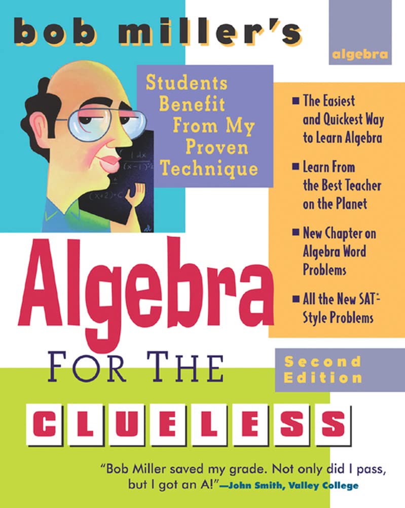 Bob Miller's Algebra for the Clueless (Clueless Series): Miller, Bob ...