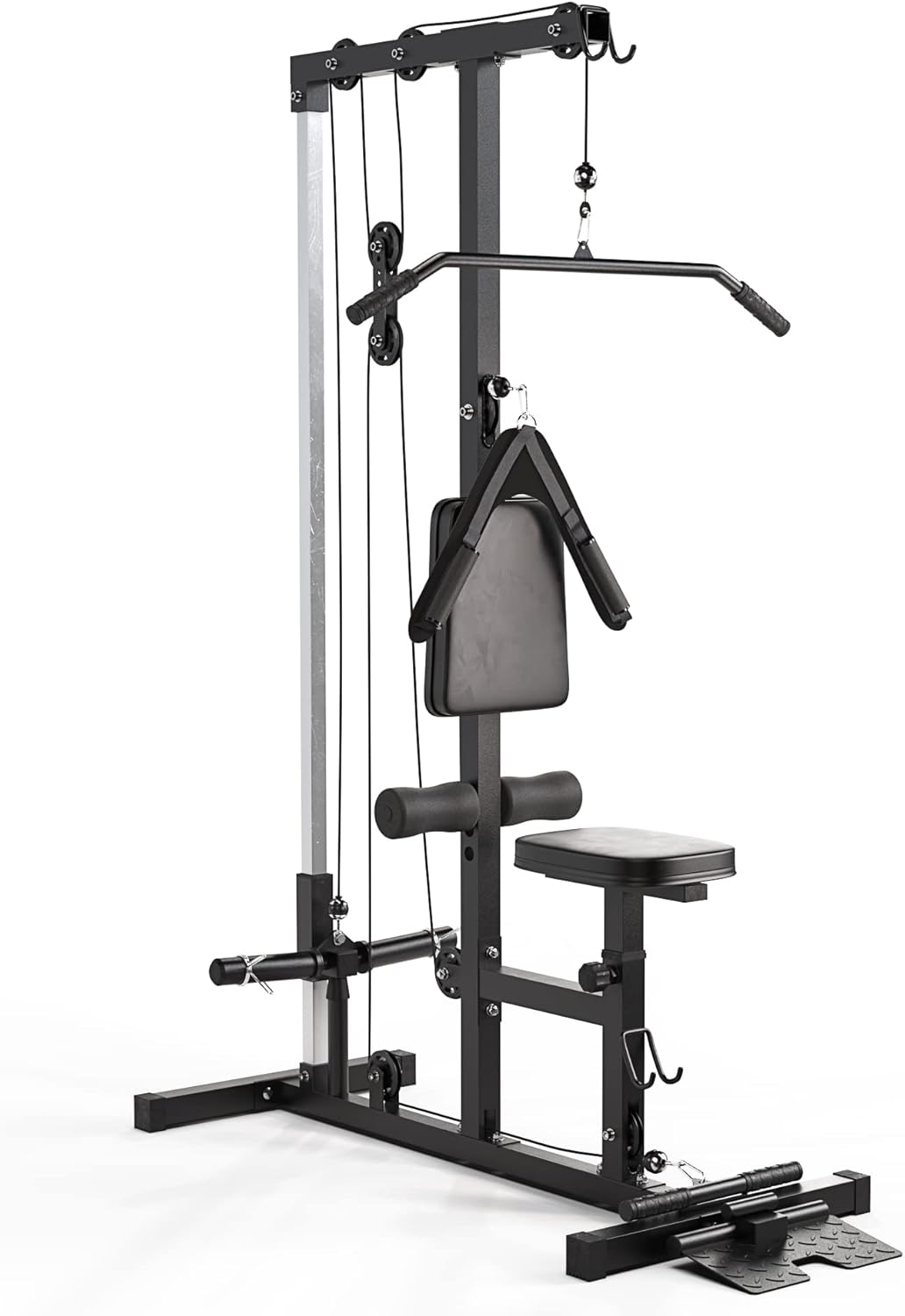 Buy Synergee LAT Pulldown Pulley Machine with Seat. Cable Attachment ...