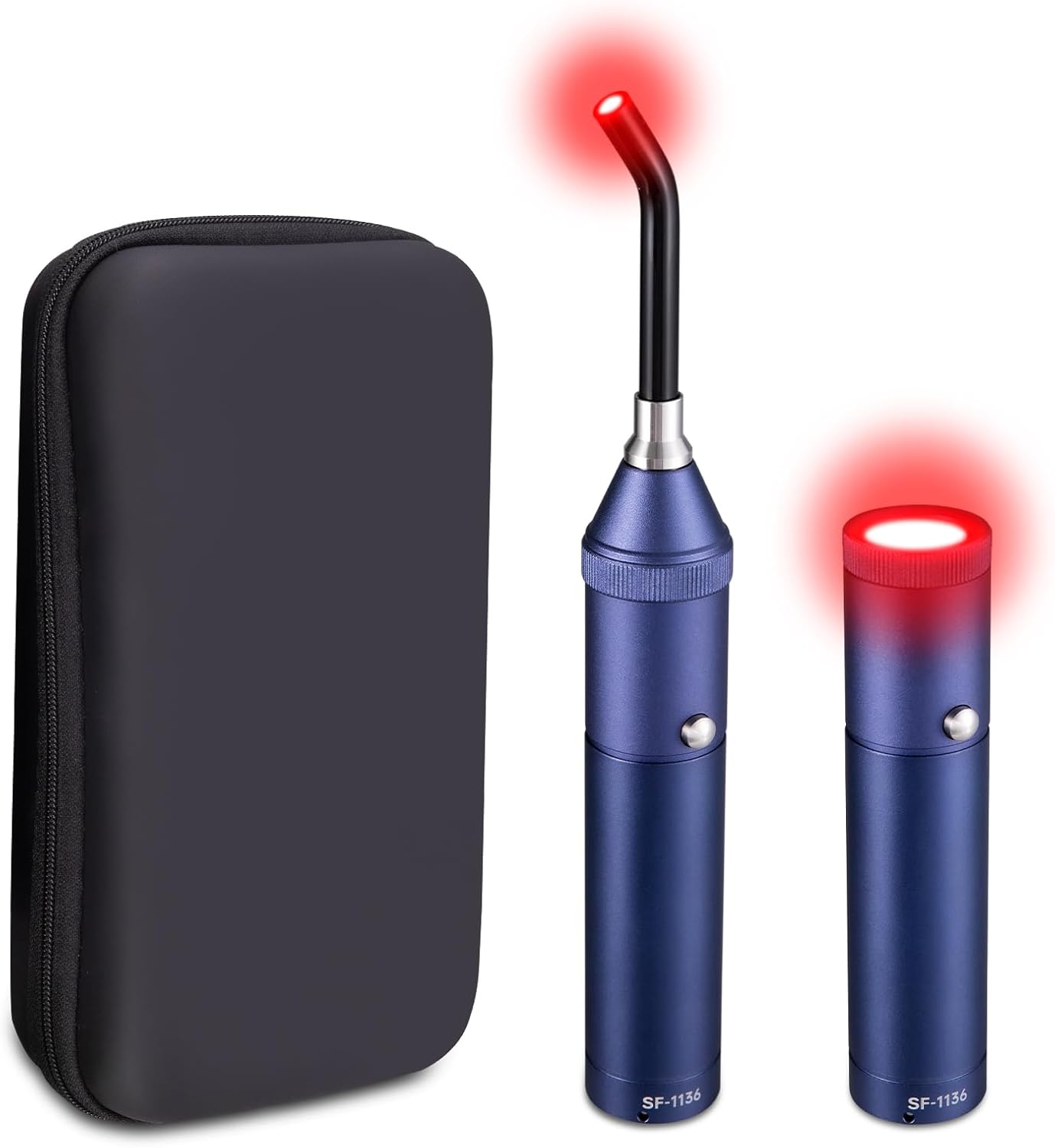 Terapia de luz vermelha: alivia a dor e acelera a cura, melhorada com 5 comprimentos de onda, 4 ...