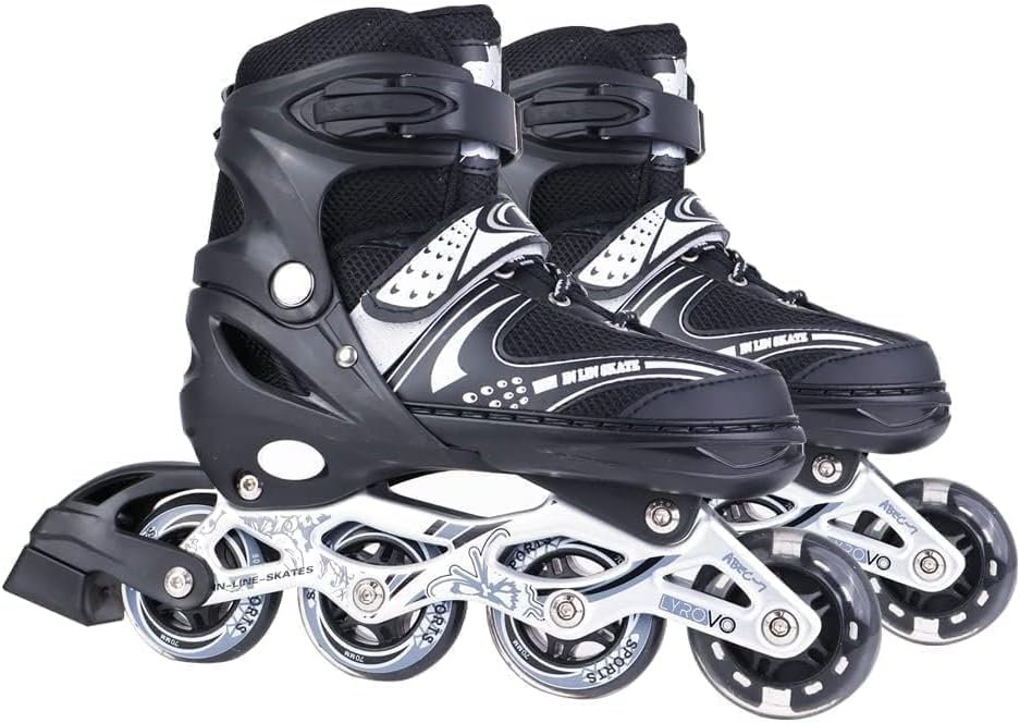 AHVI Inline Skates, Adjustable Inline Roller Skates for Boys Kids ...