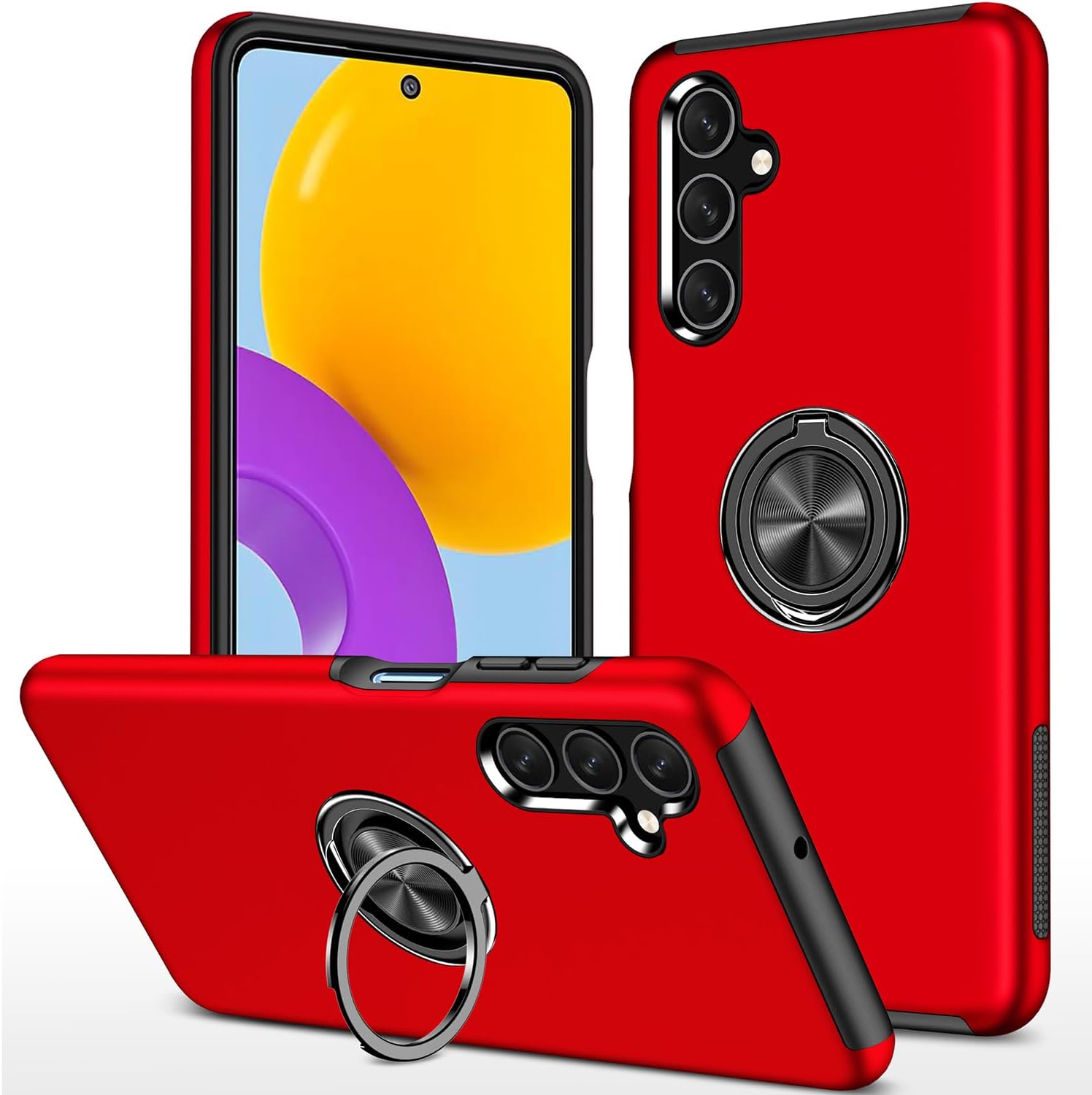 Amazon.com: Galaxy A25 5G Case for Samsung A25 5G Case Military Grade Shockproof Built-in Ring ...