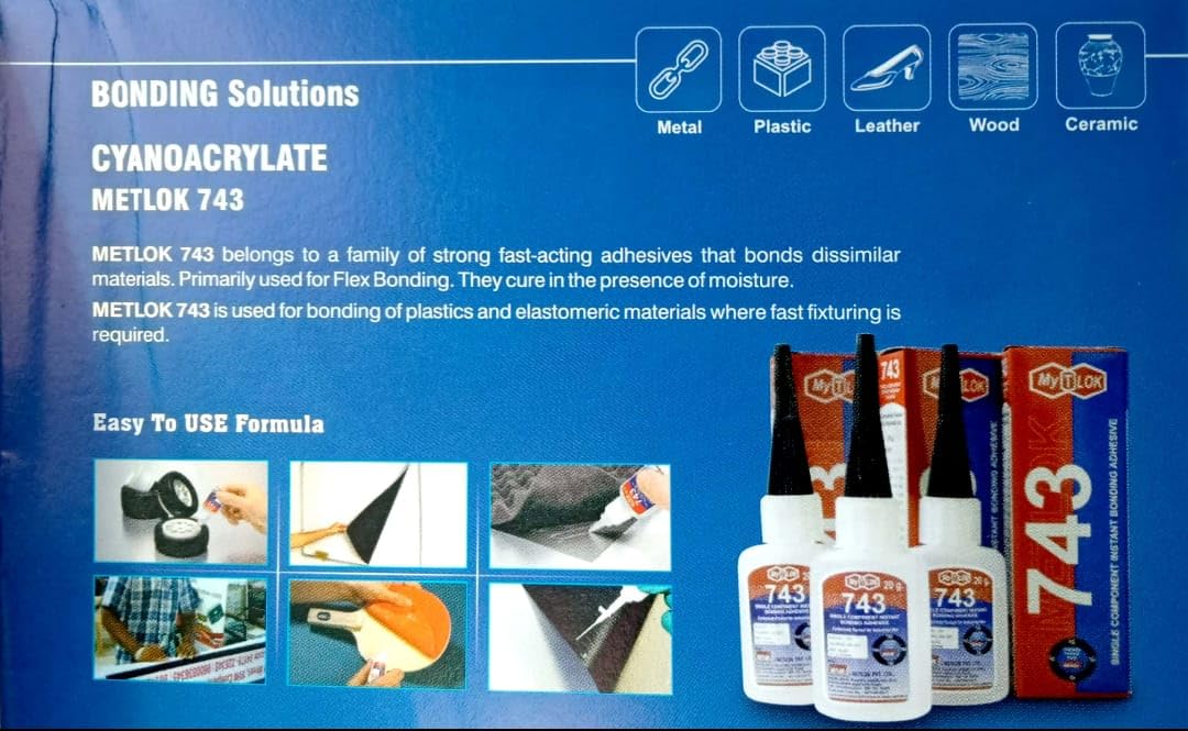 Metlok Logo Shelfkey Fevikwik 743 Instant Bonding Metlok | Desertcart