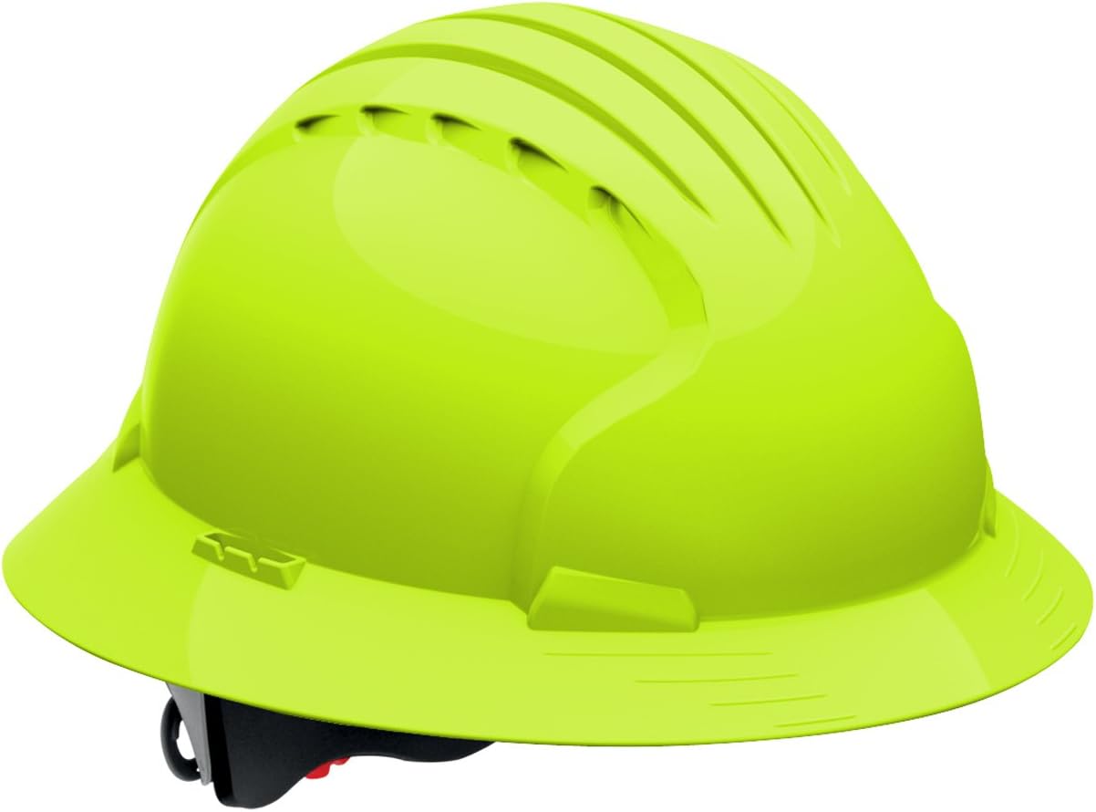 Evolution Deluxe 6161 280-EV6161-10 Full Brim Hard Hat with HDPE Shell ...