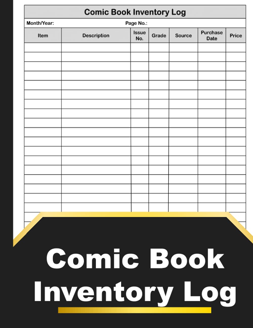 Comic Book Inventory Log: Basic Comic Collectors Log Book For ...