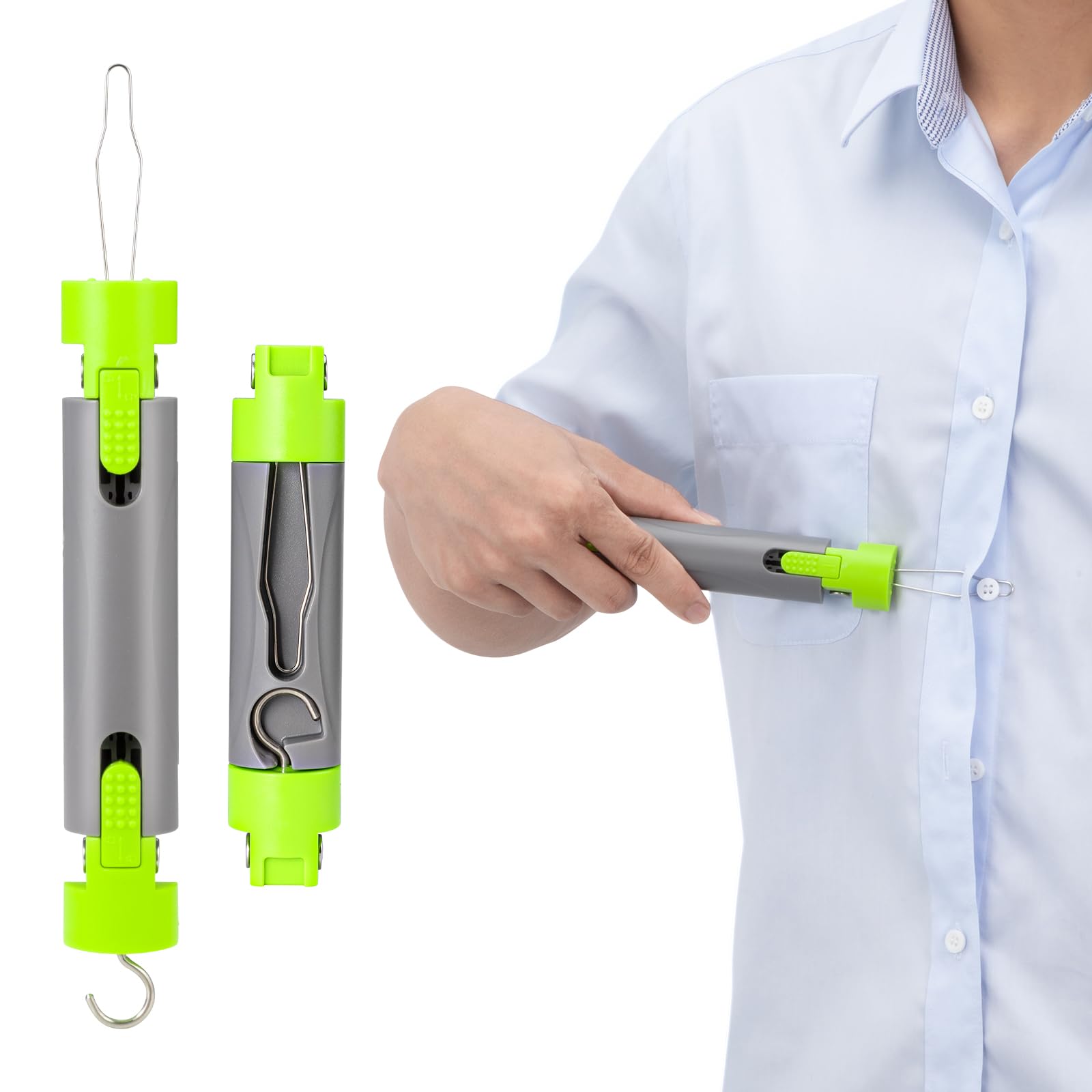 Amazon.com: LYIGEOL Button Hook with Zipper Pull，One Hand Dressing Aids ...