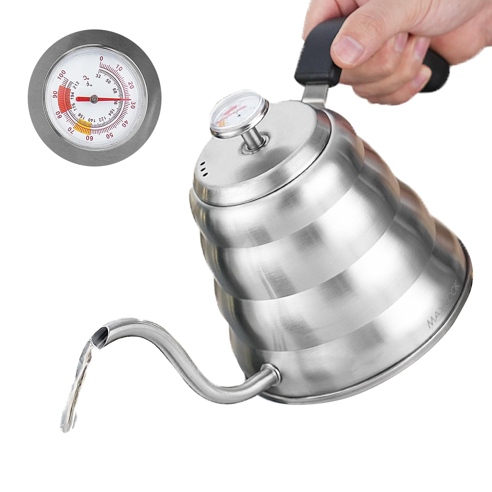 Amazon.com: MAXCOOK Gooseneck Coffee Kettle Stovetop,Stainless Steel ...