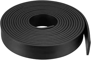 uxcell Solid Rectangle Rubber Seal Strip 35mm Wide 5mm Thick, 5 Meters ...