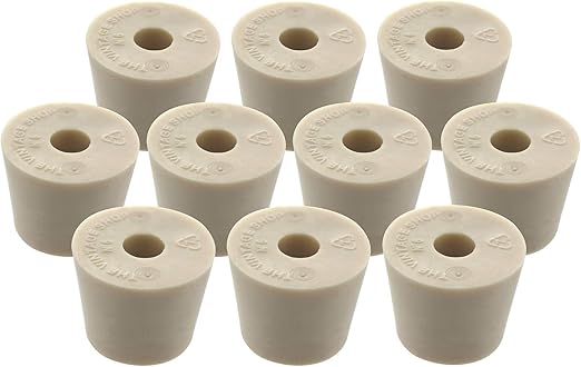 Amazon.com: #6 Rubber Stopper with Hole - 10-Pack : Industrial & Scientific