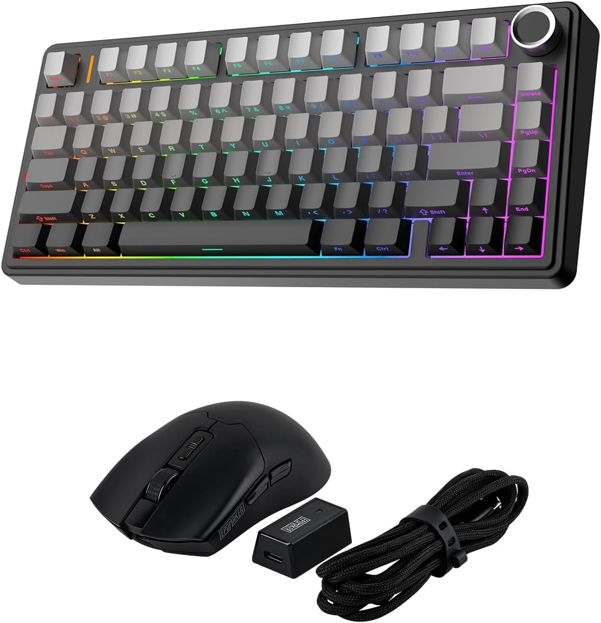 Amazon.com: EPOMAKER x Aula F75 Gasket Mechanical Keyboard + Click ...
