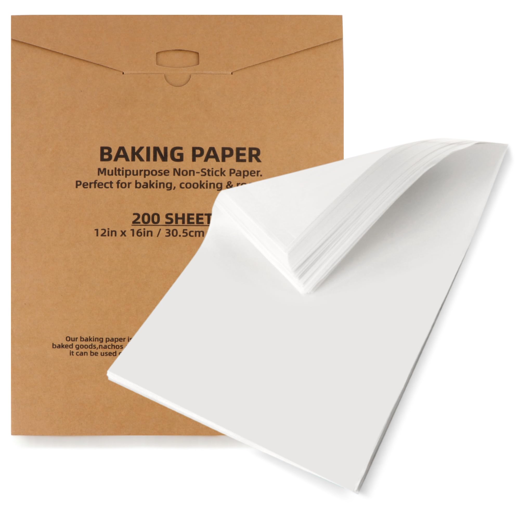 Amazon.com: Tikxlafe 200 Pcs Parchment Paper Baking Sheets, 12"x16 ...