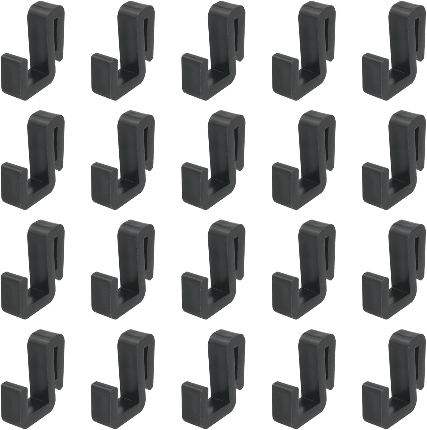 Amazon.com: ITROLLE 20PCS Black S-Shaped Hanger Hooks Stainless Steel ...