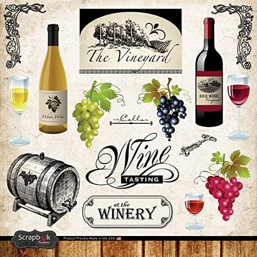 Amazon.com: Scrapbook Customs The Vineyard at The Winery Stickers 12" x ...