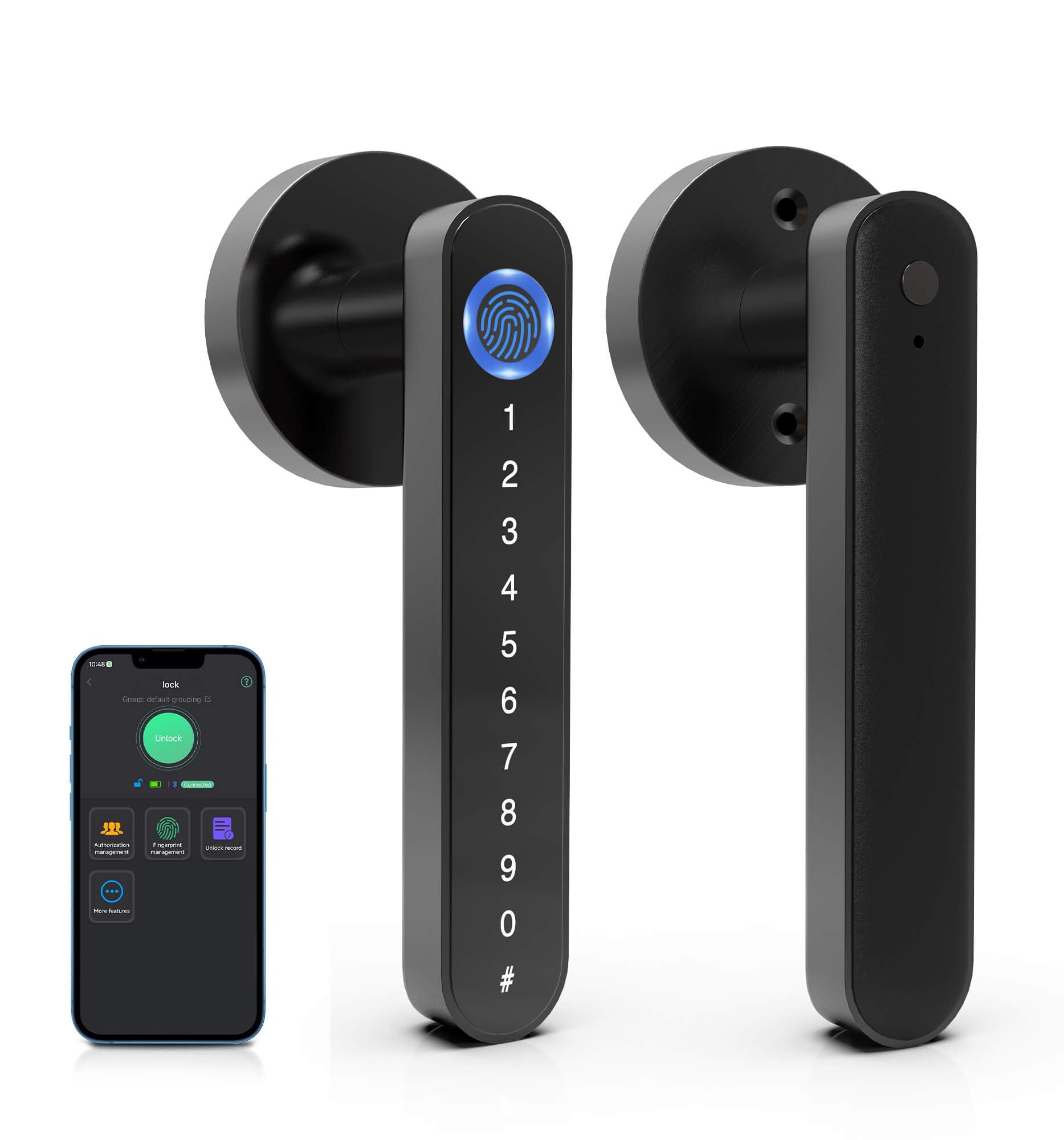 Electronic Door Lock ELinkSmart Fingerprint Door Lock - Smart Keyless ...