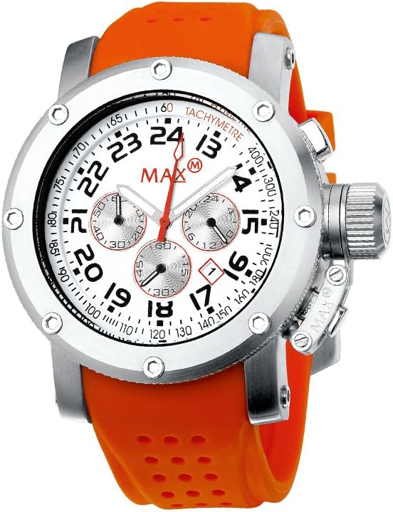 Amazon.co.jp: [マックス エックスエル ウォッチ]MAX XL WATCHES ラバーバンドクロノグラフ腕時計 5-MAX492 ...