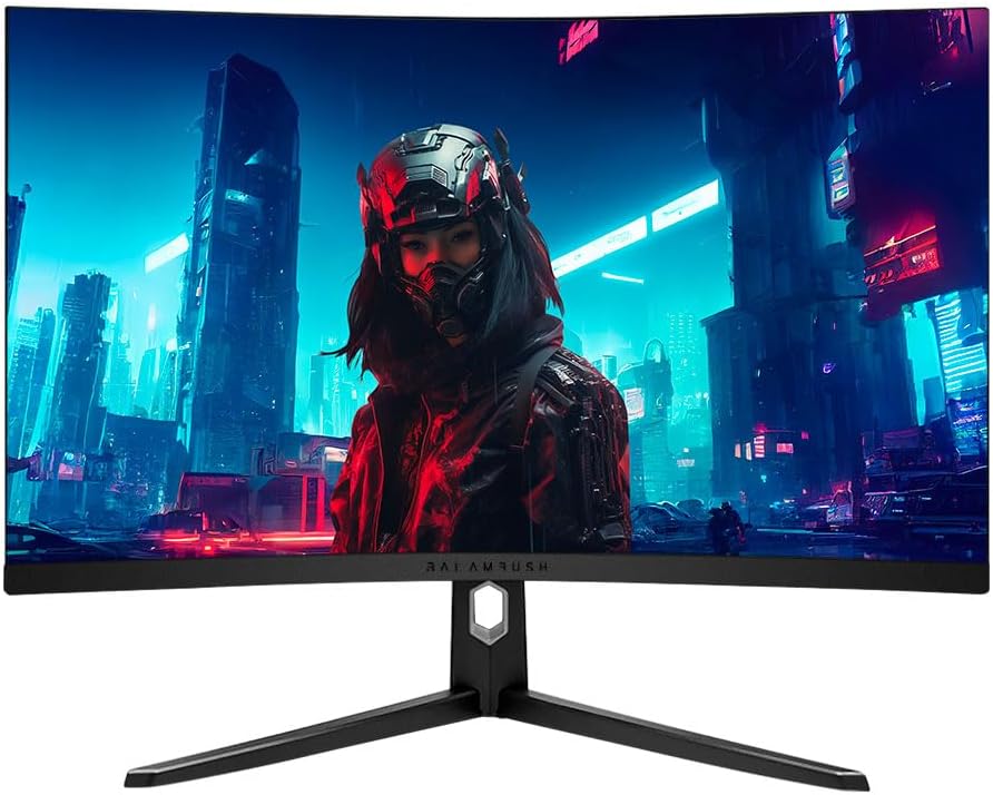 Gawfolk 32 Inch Curved Gaming Monitor 240Hz, 1800R PC Monitor Full HD ...