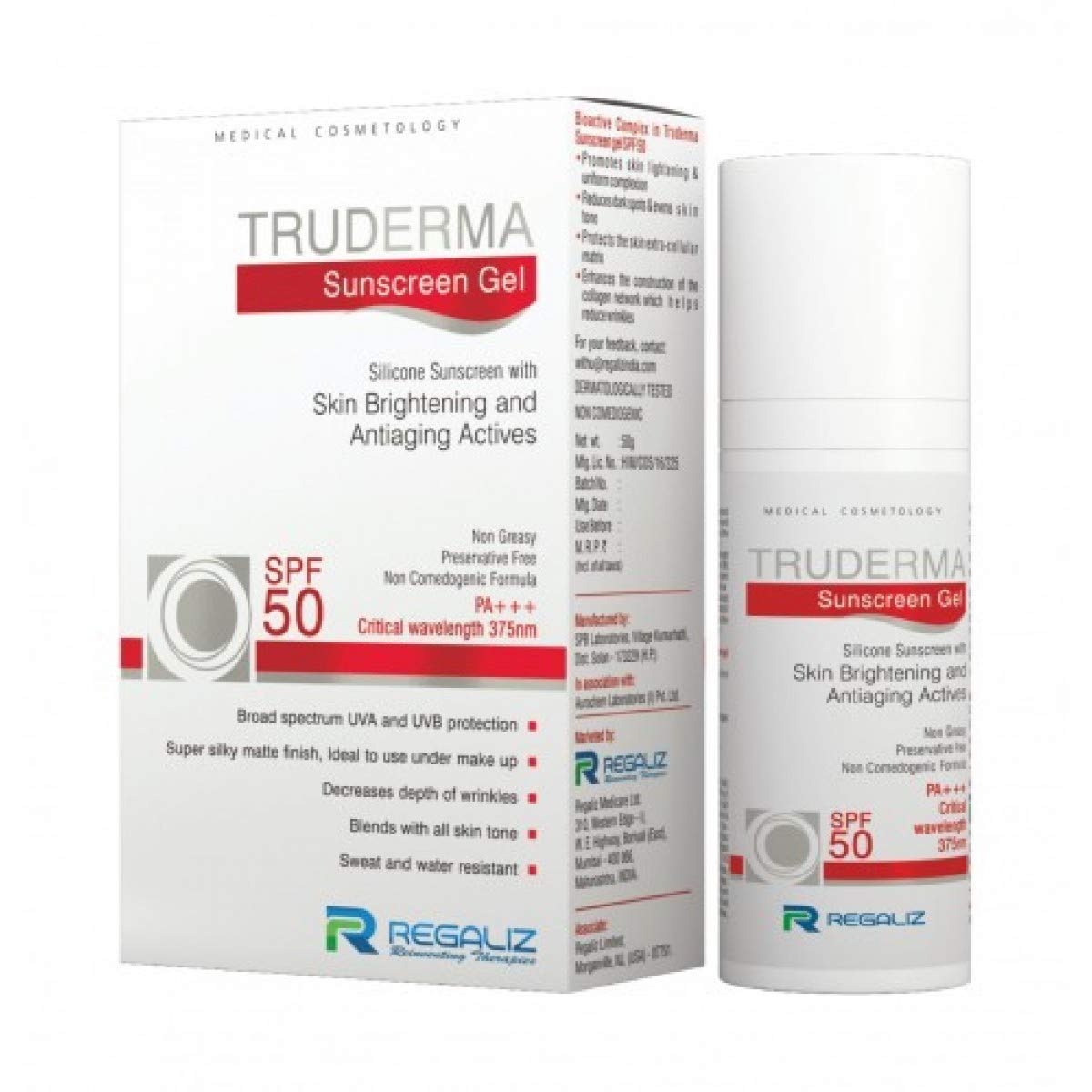 Amazon.com: Truderma Sunscreen Gel SPF 50 : Beauty & Personal Care