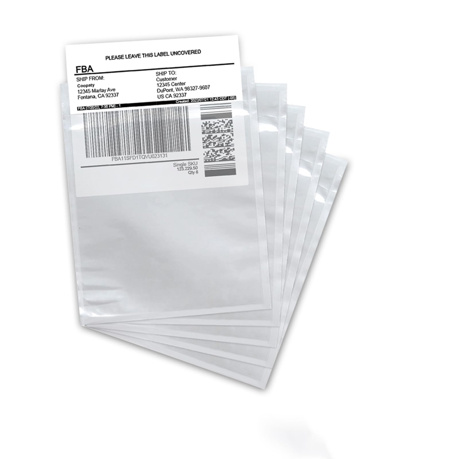 Snapklik.com : Coopaty 4.5" X 5.5" Packing List Envelope, Shipping ...