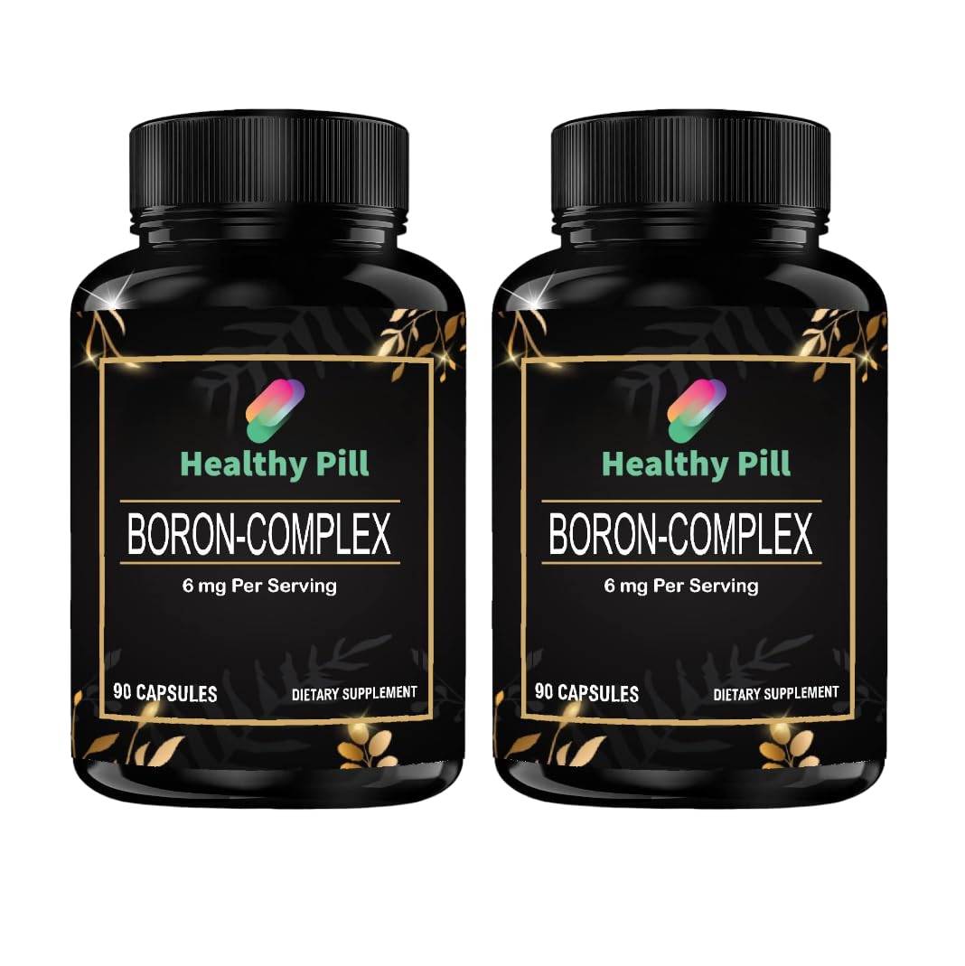 Healthy pill Triple Action Boron Complex | 6mg | 90 Count pack of 2 ...