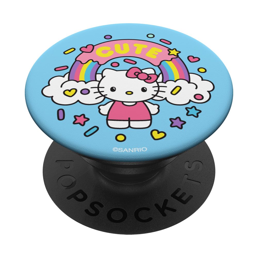 Amazon.com: Hello Kitty Rainbow Cute Sprinkles PopSockets Standard ...