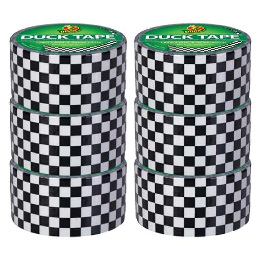 Amazon.com: Duck Brand Duck Printed Duct Tape, 6-Roll, Checker (280410 ...