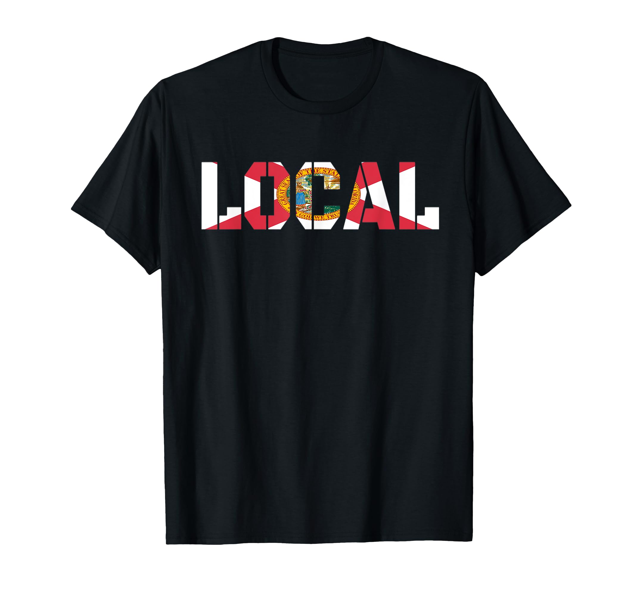 Amazon.com: Local Florida Flag Lover Graphic T-Shirt : Clothing, Shoes ...