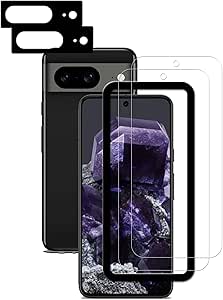 Amazon.com: HKKAIS Easy Alignment Frame Designed For Google Pixel 8 Tempered Glass Screen ...