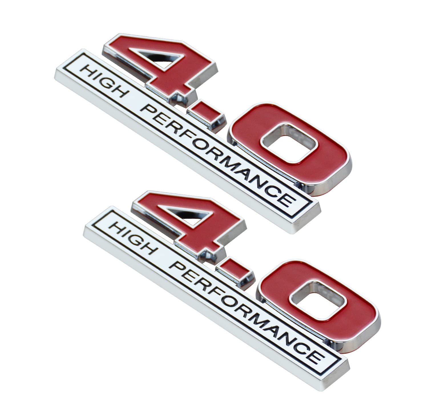 Amazon.com: Pair Set 4.0 Liter V6 High Performance Engine Emblems Badge ...