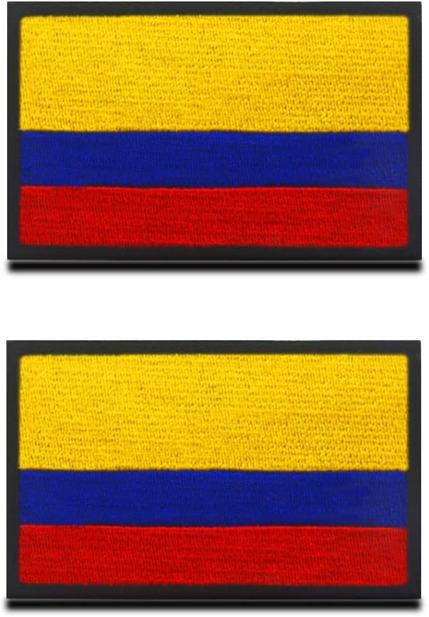 Amazon.com: 2 PCS Colombia Columbia Flag Patch Patches, Tactical ...