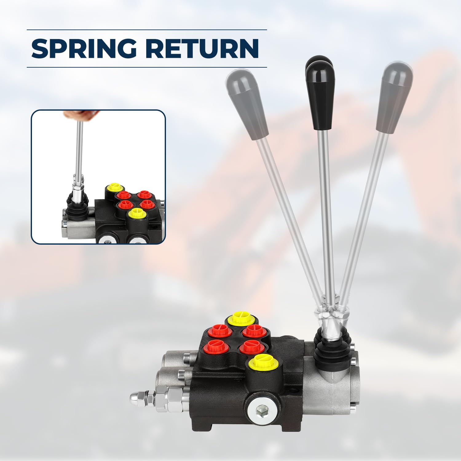 Snapklik.com : Hydraulic Flow Control Valve, 2 Spool 13 GPM G Ports ...