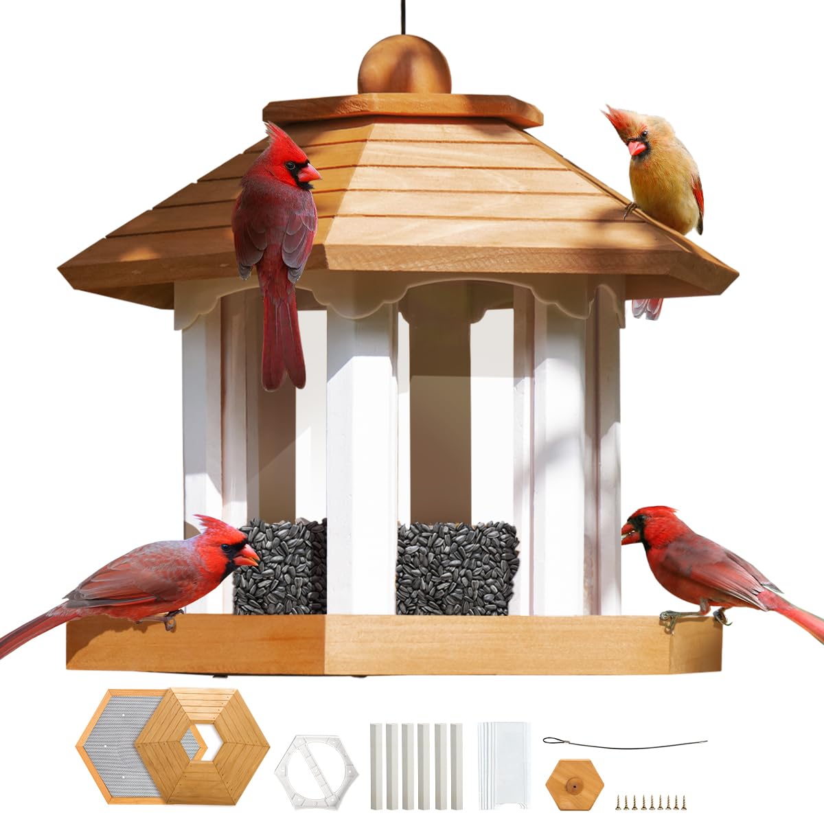 Amazon.com : Large Gazebo Bird Feeders for Outside Clearance - Bird ...