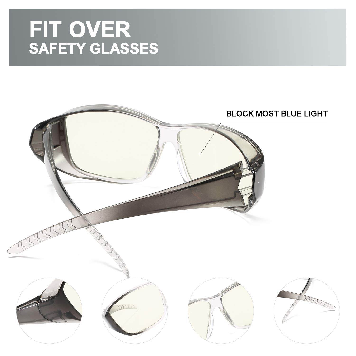 Snapklik.com : LVIOE Fit Over Blue Light Blocking Glasses