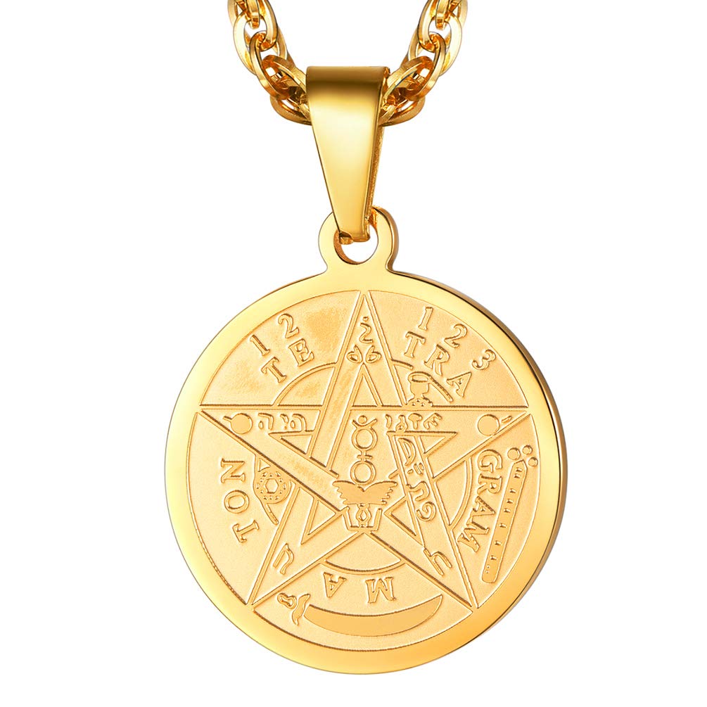 Buy PROSTEELEZEI Talisman for Good Luck Key of Solomon Pentacle Seal ...