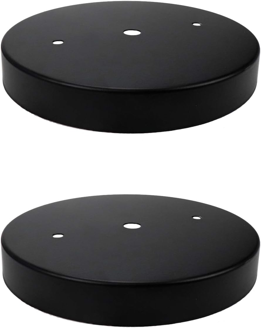 LC LICTOP Black 6" Ceiling Canopy Light Kit with Hardware 2 Set ...