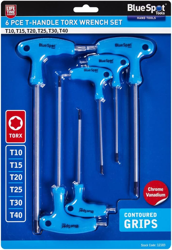 Blue Spot Tools 12183 6 Piece T Handle Torx Screwdrivers : Amazon.co.uk ...