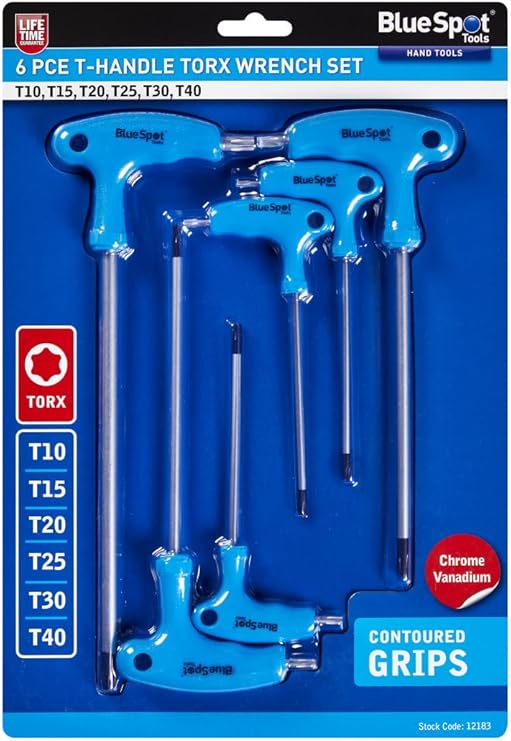Blue Spot Tools 12183 6 Piece T Handle Torx Screwdrivers : Amazon.co.uk ...