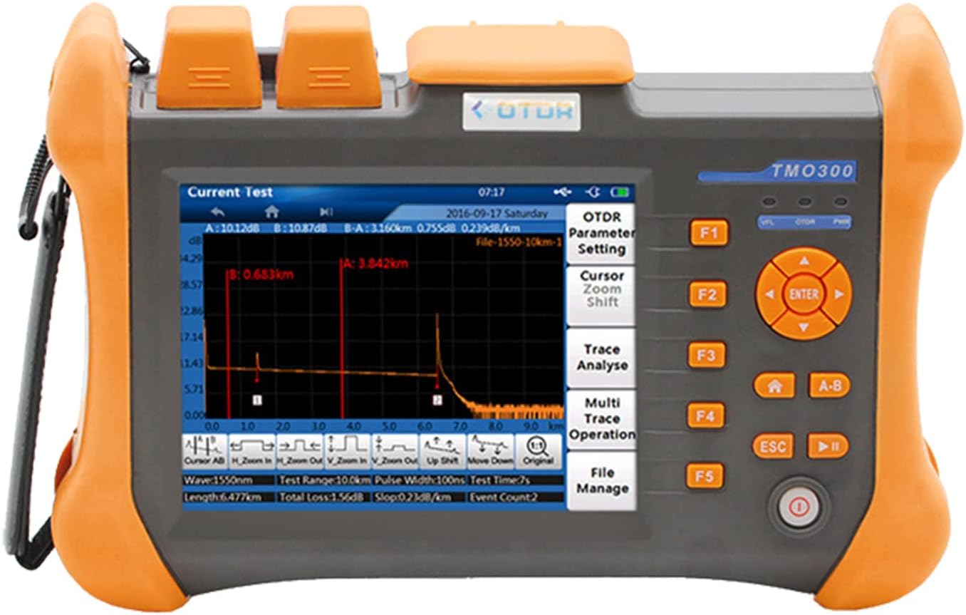 Handheld OTDR 120km Touch Screen Optical Time Domain Reflectometer ...