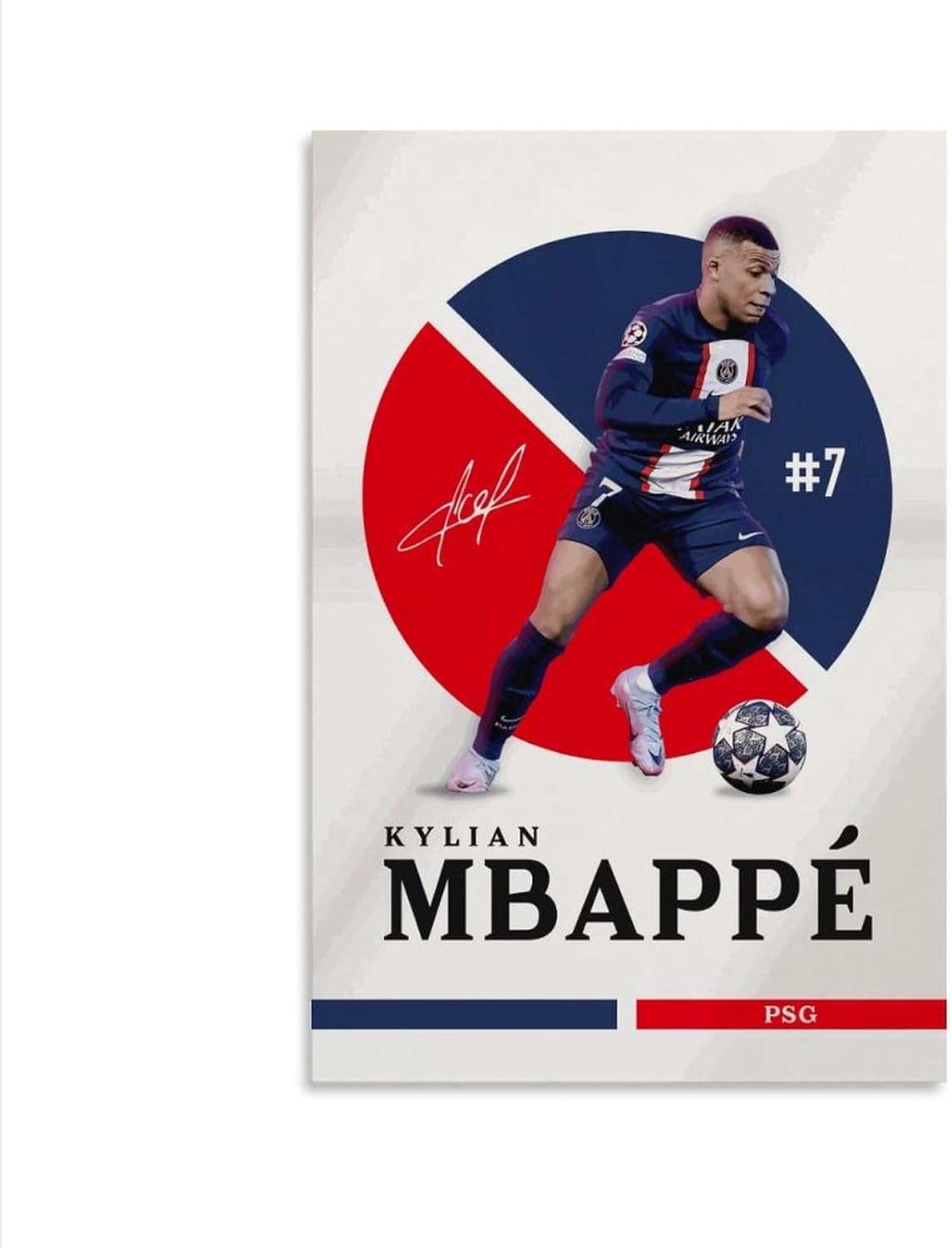 Amazon.com: Dujoi Kylian Mbappe Poster Soccer Star Art Prints Kylian ...